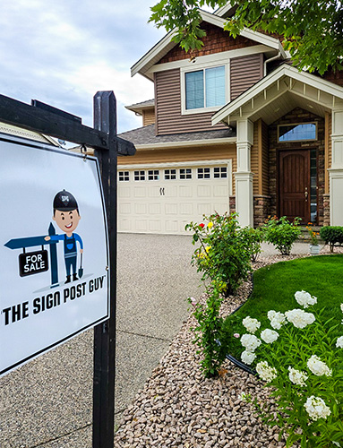 Real Estate Sign Post Installations in Kelowna & Beyond - The Sign Post Guy
